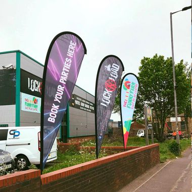 Custom Printed Flags for Events & Promotions | Gala Tent